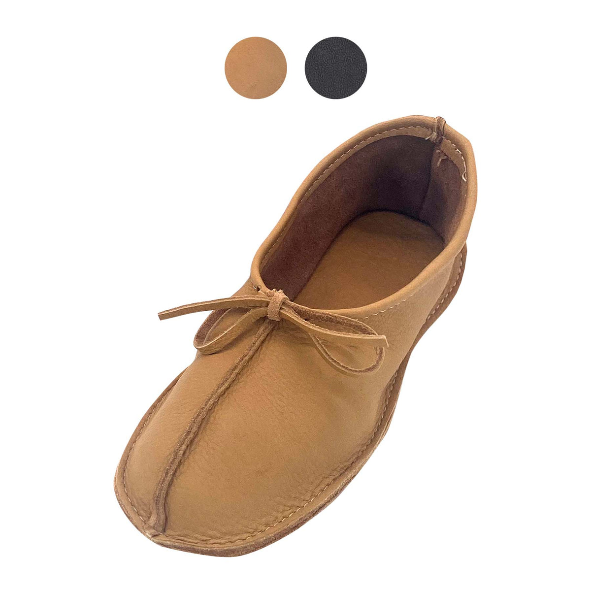 Womens Earthing Ballet Style Genuine Moose Hide Leather Moccasins