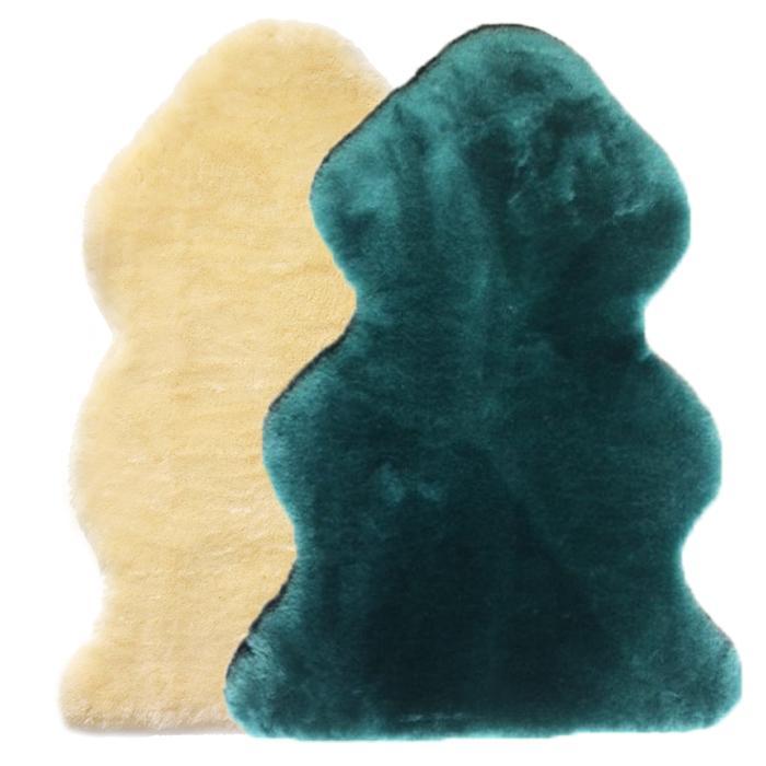 Comfortable Genuine Medical Sheepskin Pad in Green or Natural Tan
